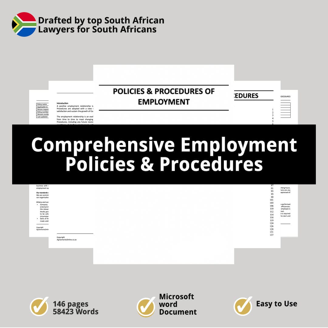Comprehensive Employment Policy & Procedures - Agreements Online