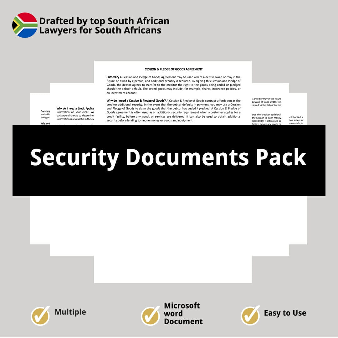 Security Documents Pack - Agreements Online