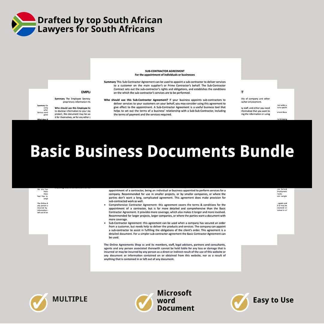 Basic Business Documents Bundle - Agreements Online